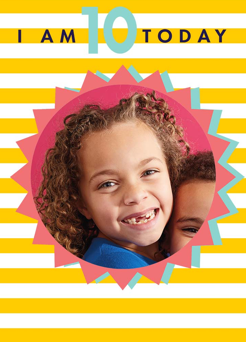 Personalised 10 Today Kids Birthday Card – Hallmark