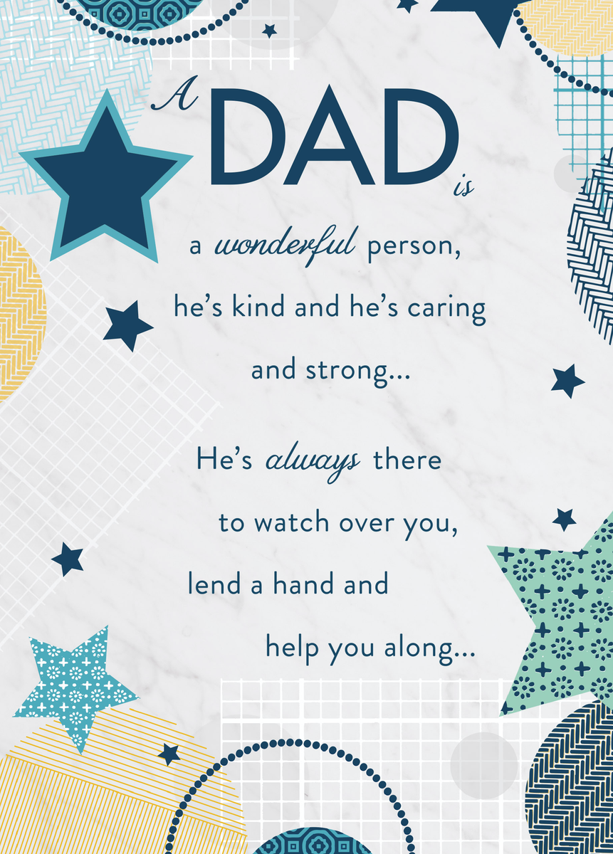 Personalised Dad Love Stars Card – Hallmark