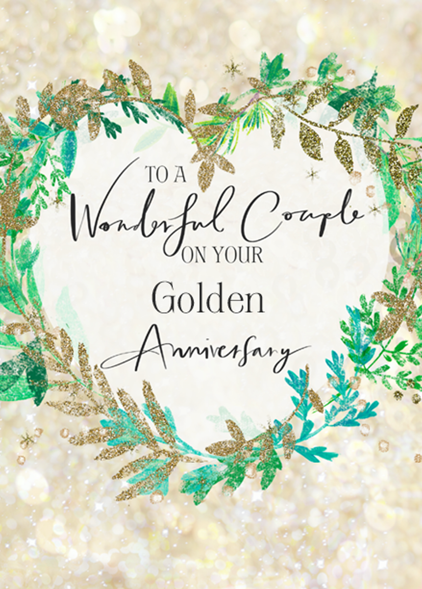 Personalised Golden Wedding Anniversary Card | Hallmark UK