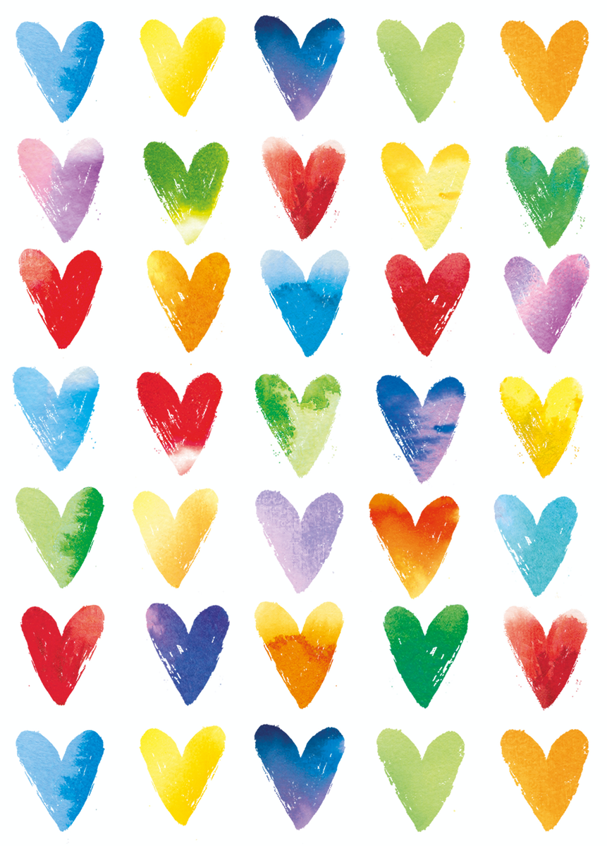 Personalised Patterned Love Heart Card – Hallmark