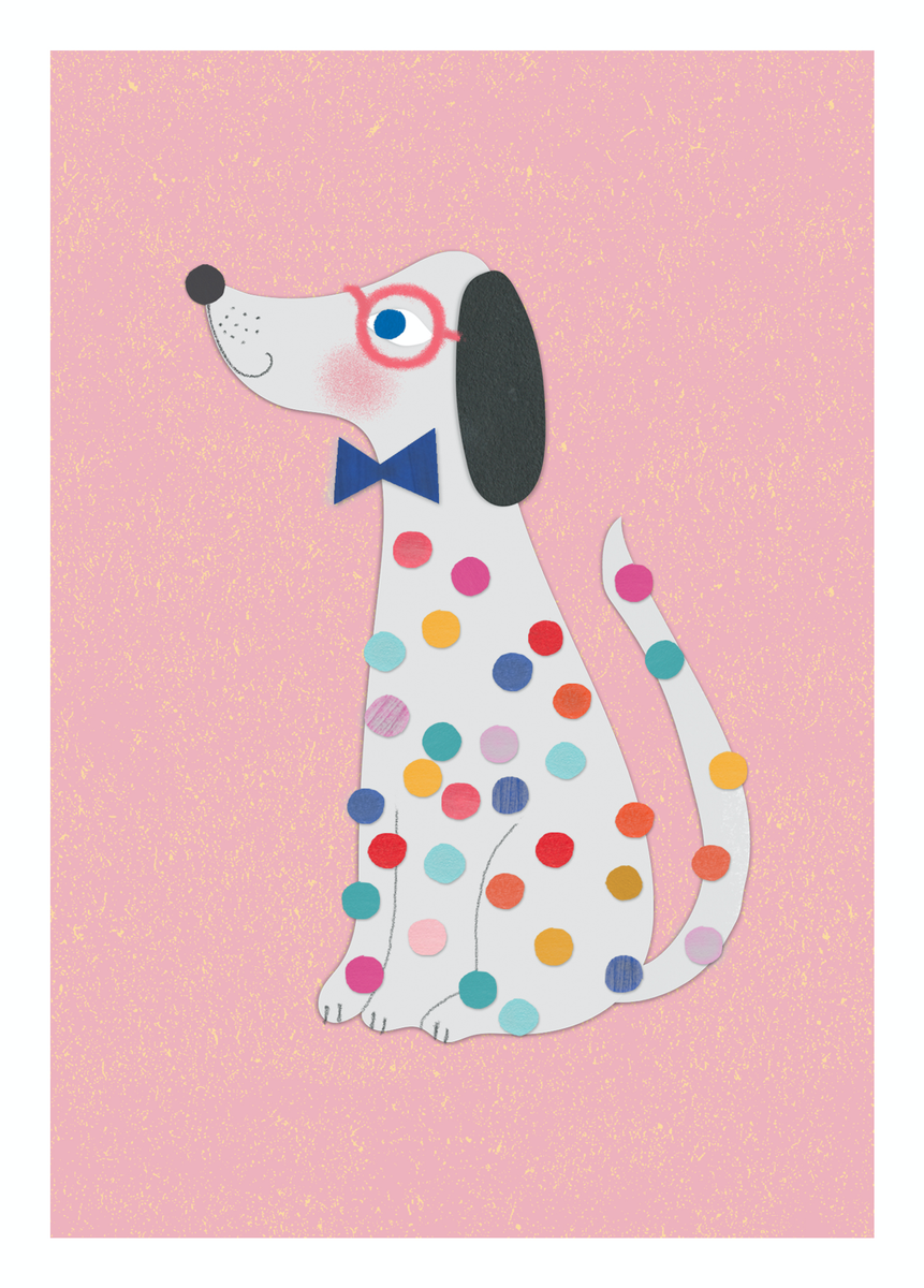 Personalised Dog With Polka Dot Pattern Card – Hallmark
