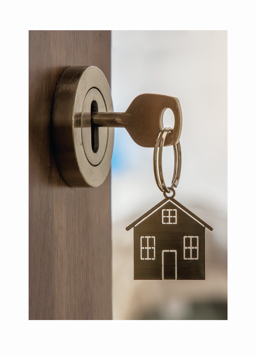 Personalised House Lock Keychain Design Card – Hallmark