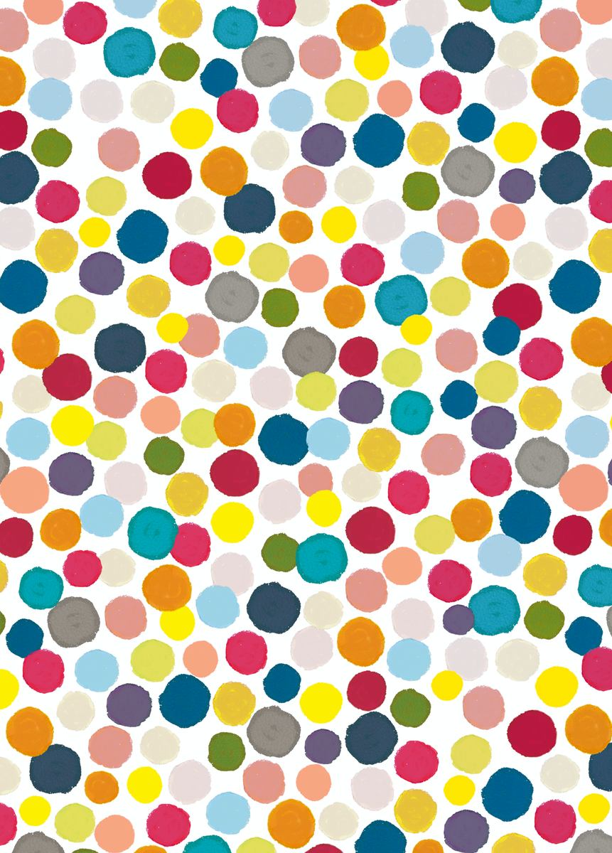 Personalised Colourful Spotty Polka Dot Pattern Card – Hallmark