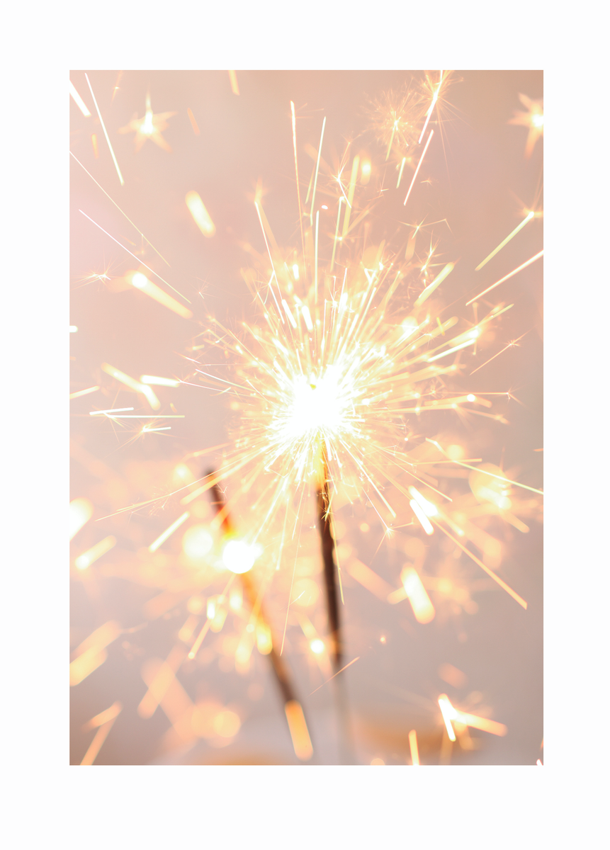Personalised Blank Brightly Lit Sparkler Card – Hallmark
