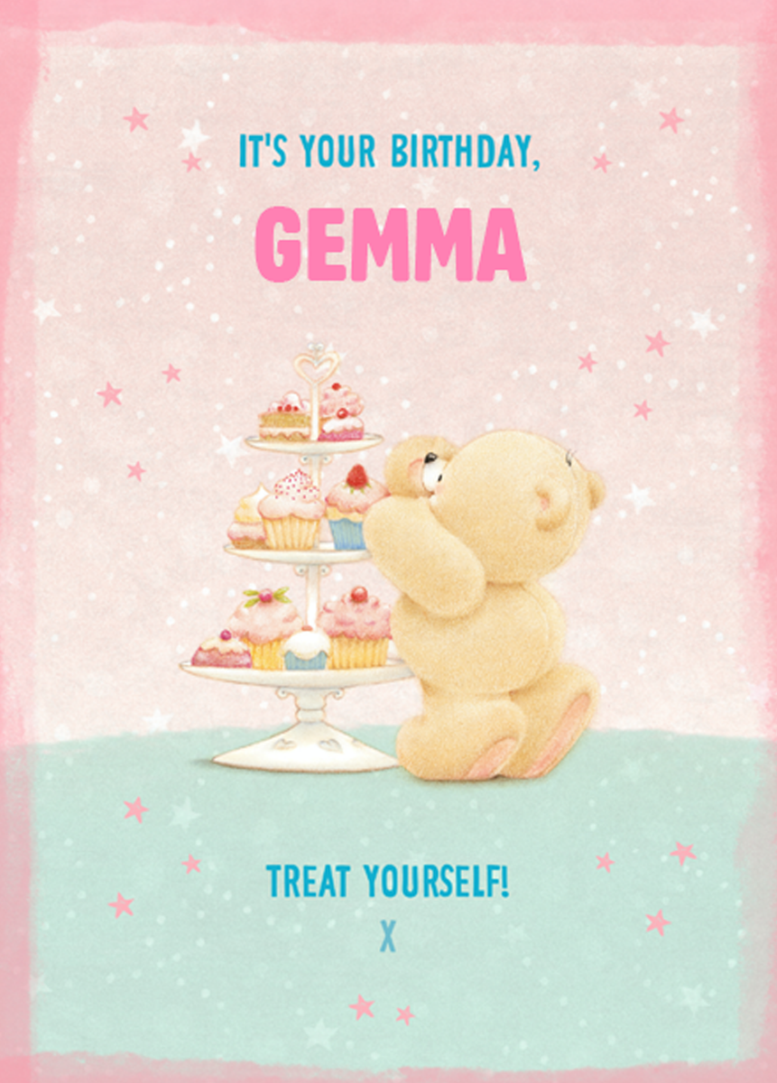 Personalised Forever Friends Cute Birthday Card – Hallmark