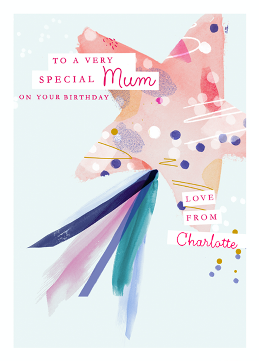 Personalised Mum Shooting Star Card – Hallmark
