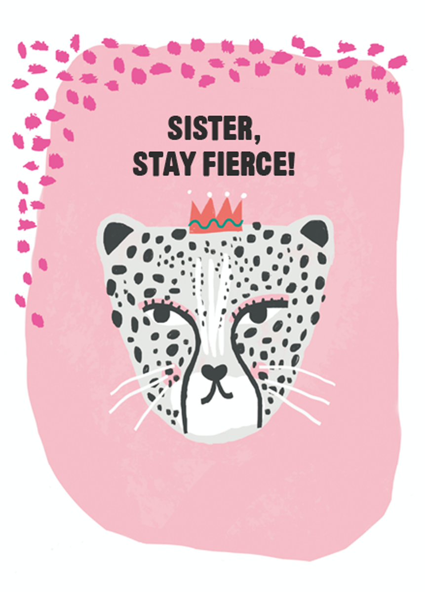 Personalised Stay Fierce Sister Card – Hallmark