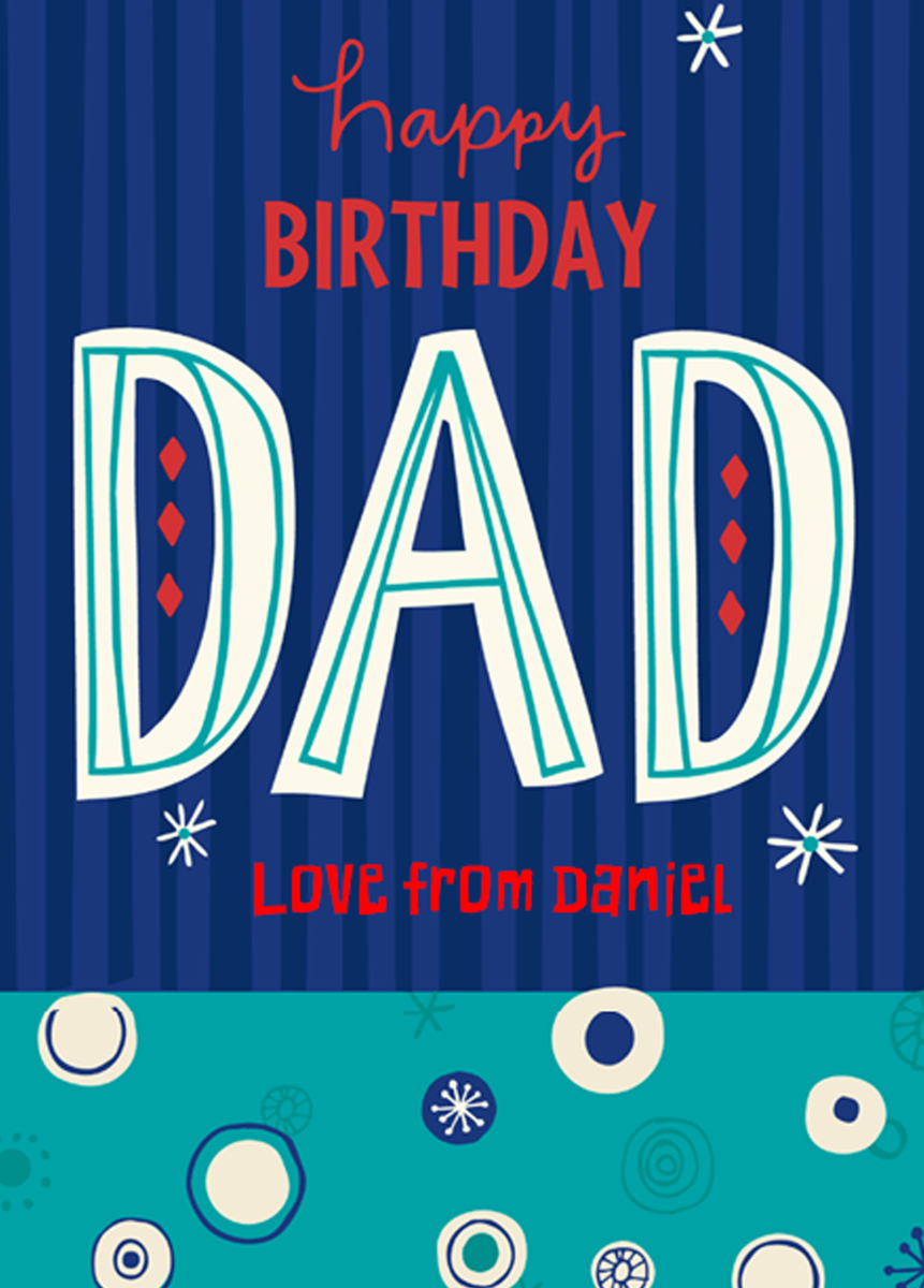 Personalised For Dad Classic Card – Hallmark