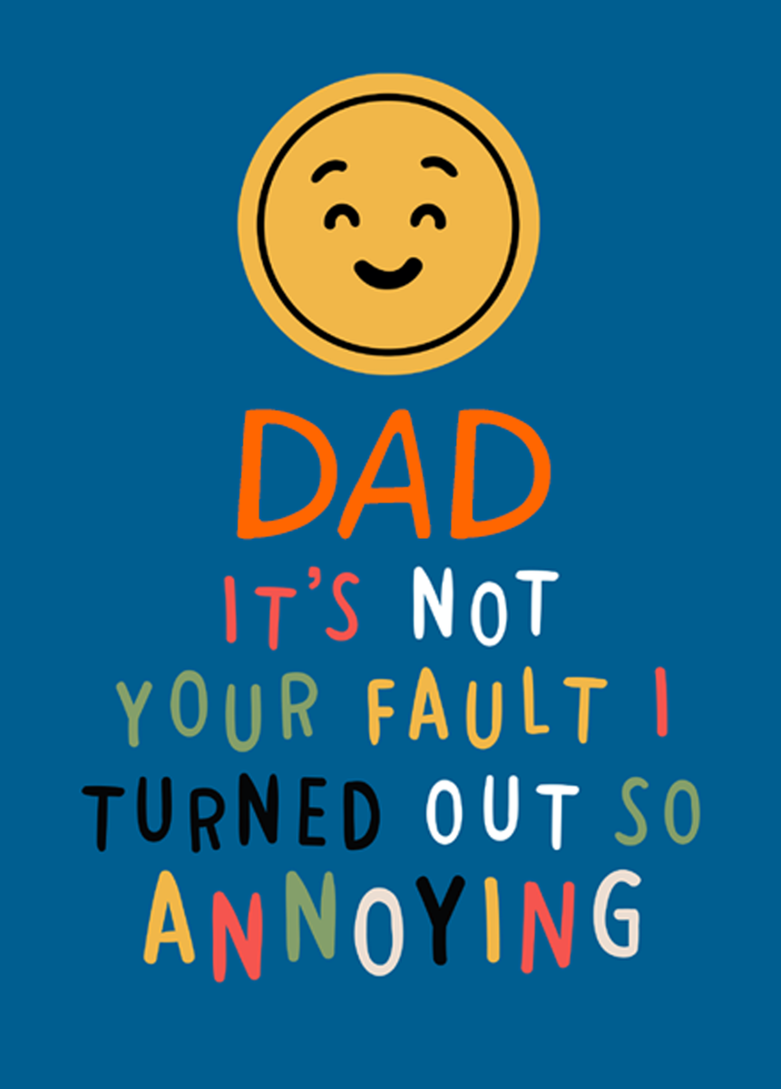 Personalised Annoying Funny Dad Card – Hallmark