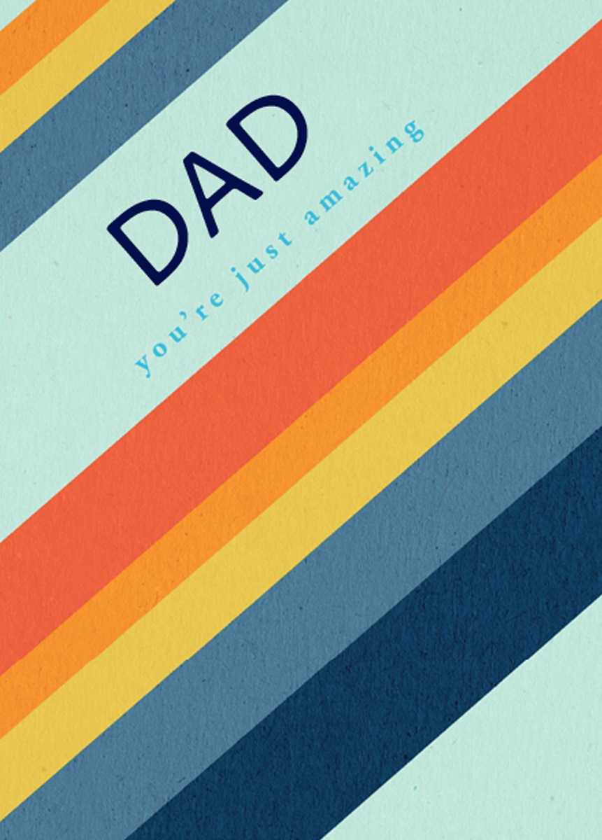 Personalised Rainbow Dad Birthday Card – Hallmark