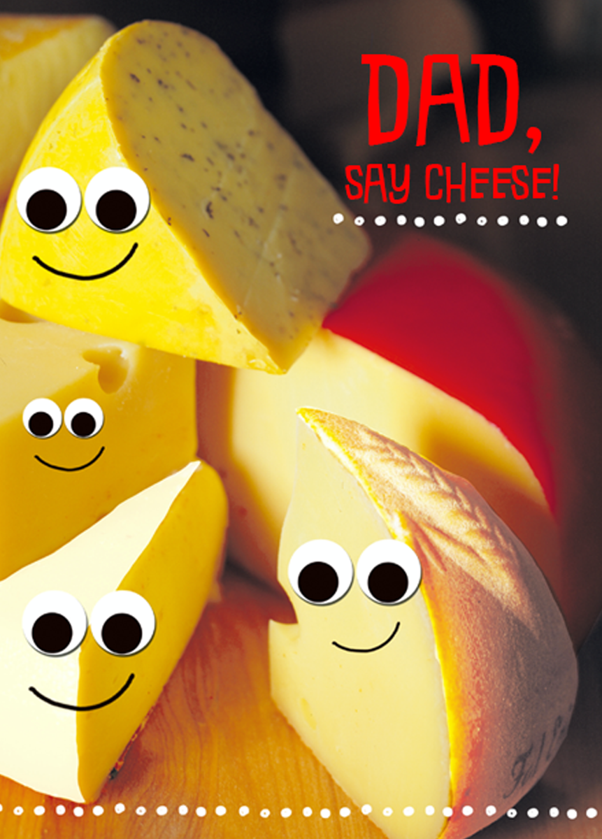 Personalised Funny Cheese Editable Birthday Card For Dad – Hallmark
