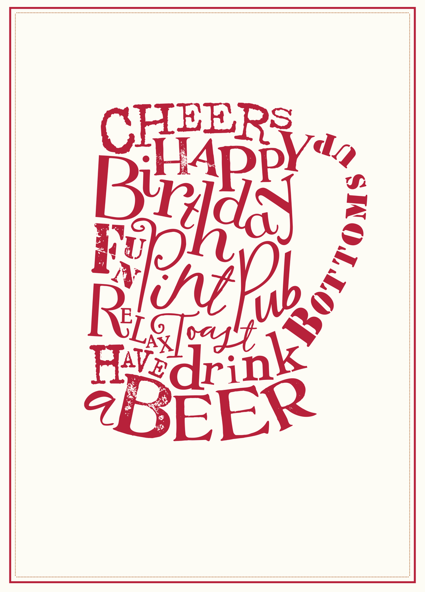 Personalised Dad's Drink Beer Birthday Card – Hallmark