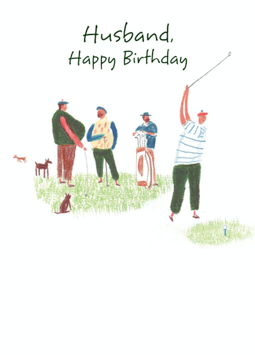 Personalised Husband Birthday Golf Card – Hallmark