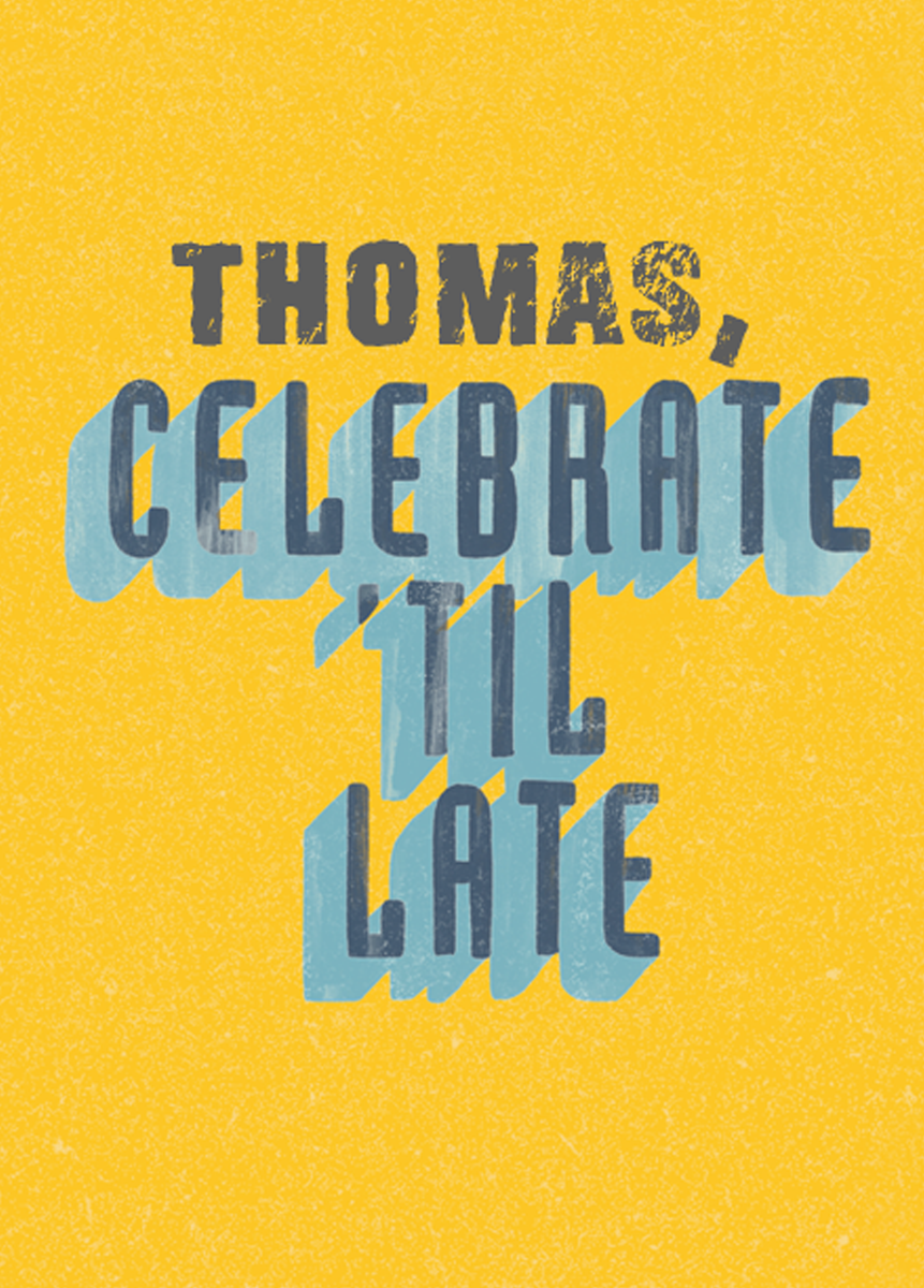 Personalised Celebrate 'Til Late Husband Card – Hallmark