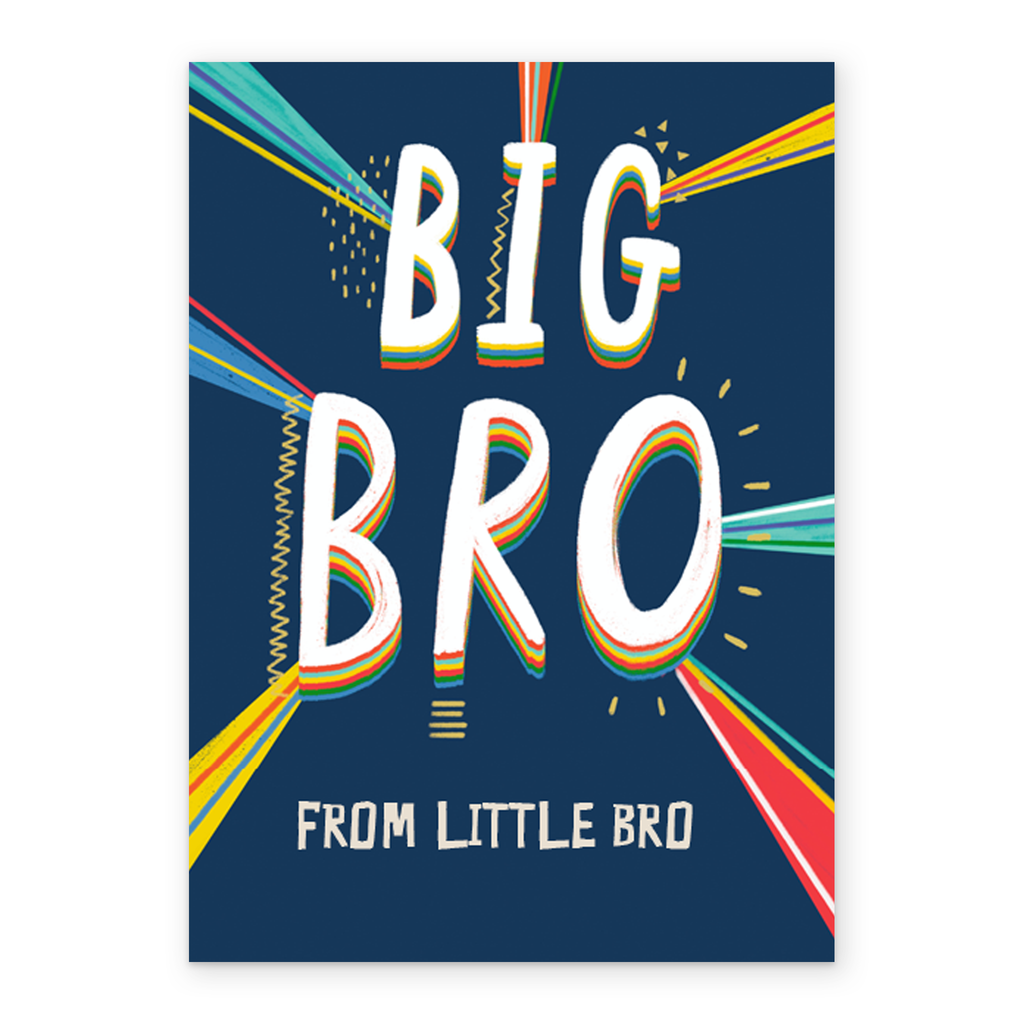 Personalised Editable Birthday Card From Big Brother To Little Brother ...