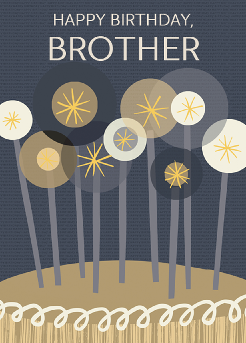 Personalised Editable Celebration Birthday Card For Brother – Hallmark