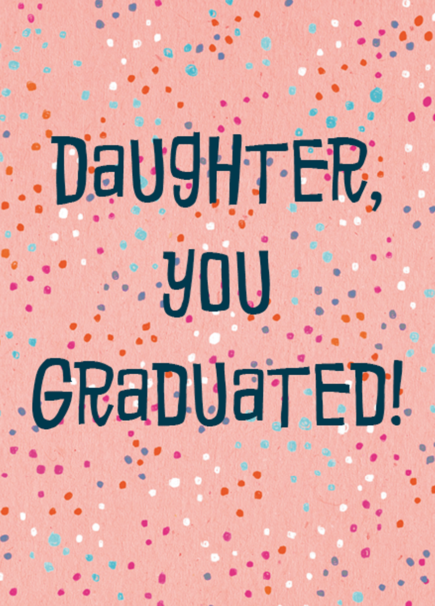 Personalised Text Daughter's Graduation Card – Hallmark
