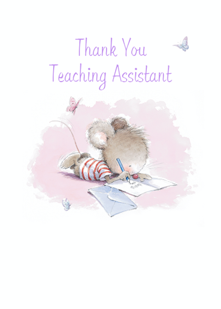 Personalised Editable Cute Thank You Teaching Assistant Card – Hallmark