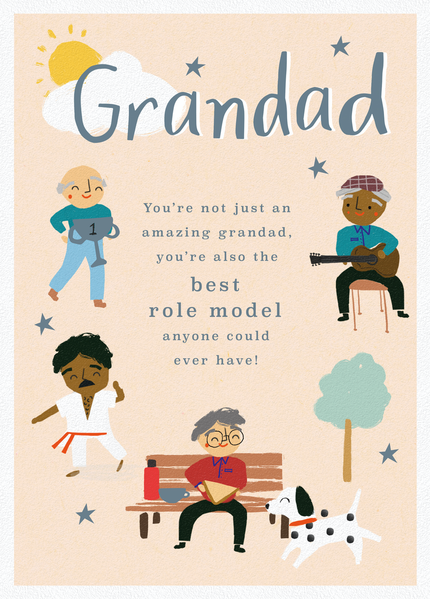 Personalised For Grandad Best Role Model Father's Day Card – Hallmark