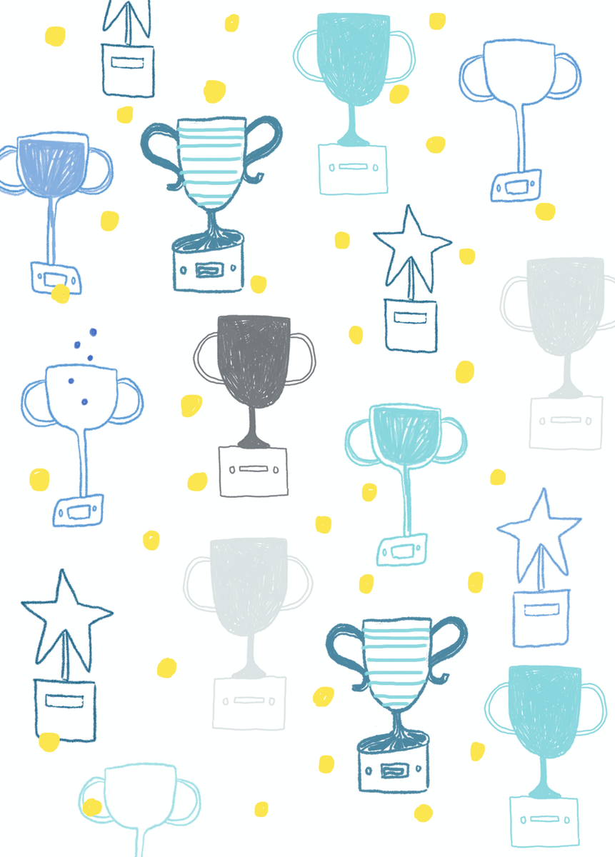 Personalised Trophy Pattern Father's Day Card – Hallmark