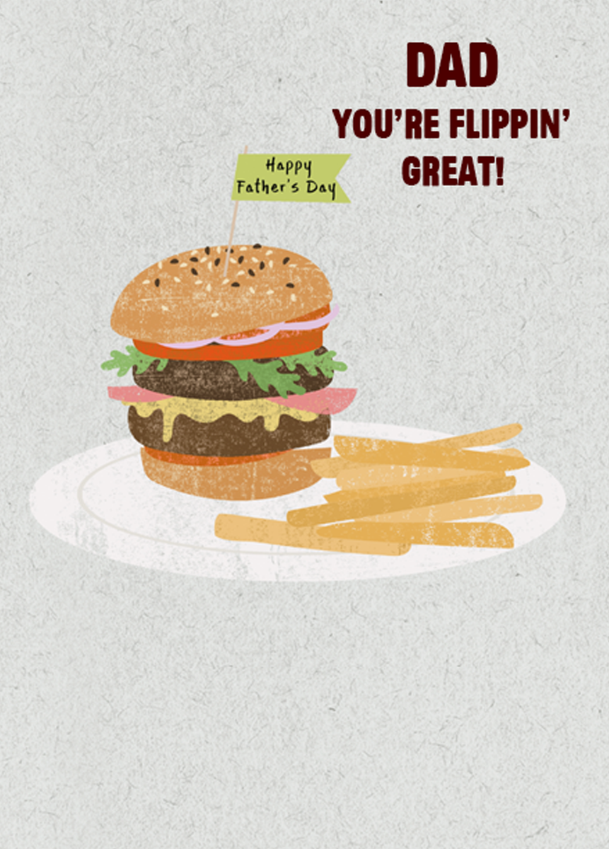 Personalised Burger And Fries Dad Father's Day Card – Hallmark