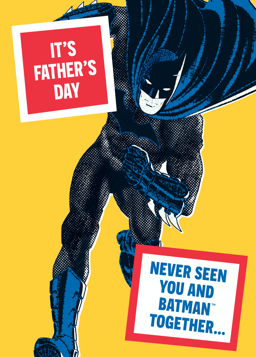 Personalised DC Comics Batman Classic Father's Day Card – Hallmark