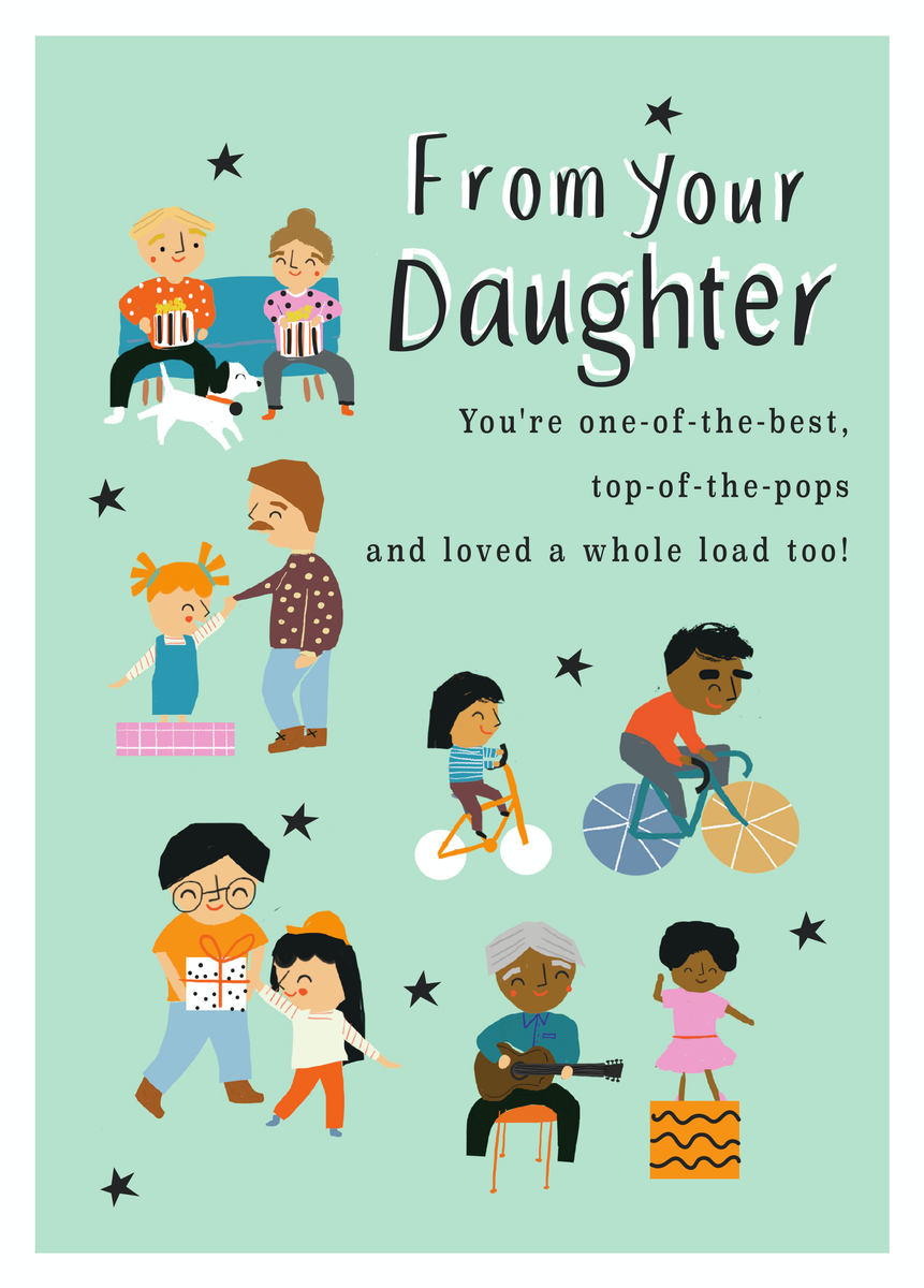 Personalised Happy Father's Day From Daughter Card – Hallmark