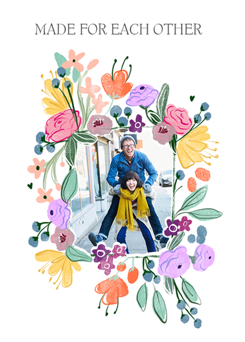 Personalised Floral Photo Frame Congratulations on Your Wedding Card ...