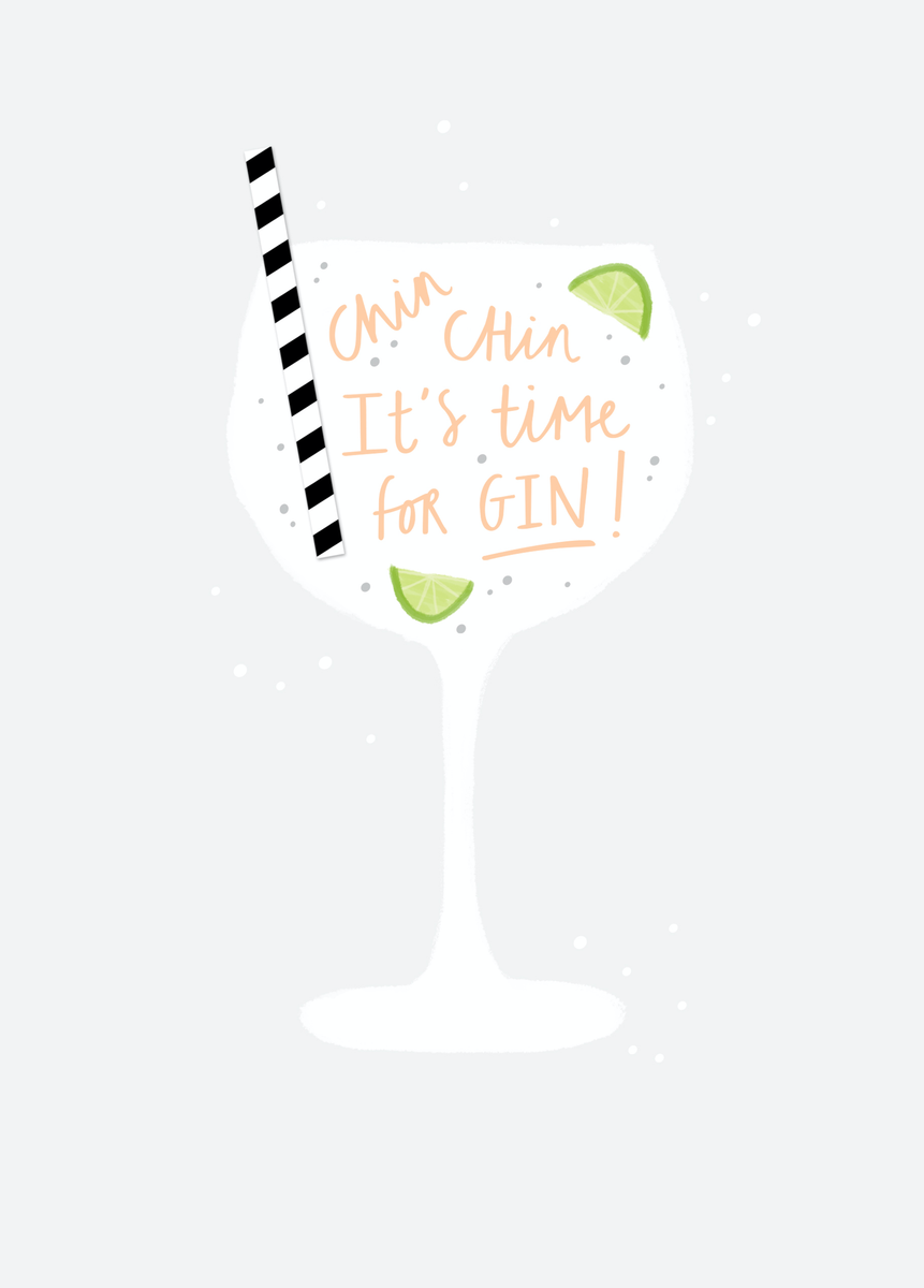 Personalised Chin Chin Gin Card – Hallmark