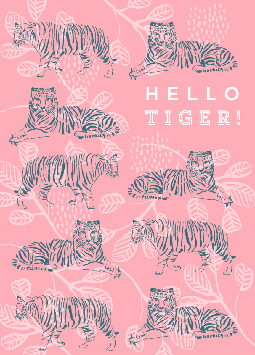Personalised Hello Tiger Birthday Card For Her – Hallmark