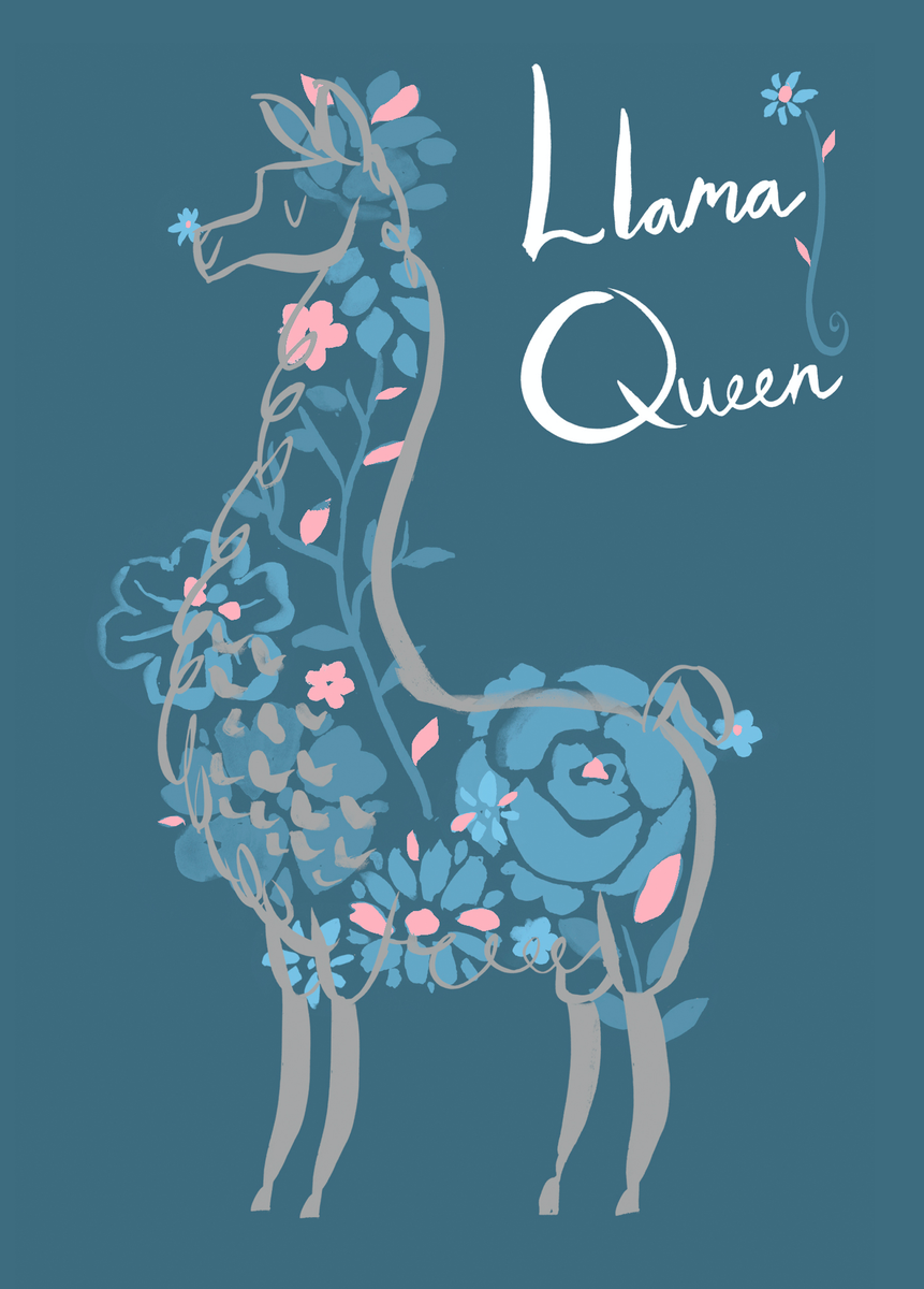 Personalised Llama Queen Birthday Card – Hallmark