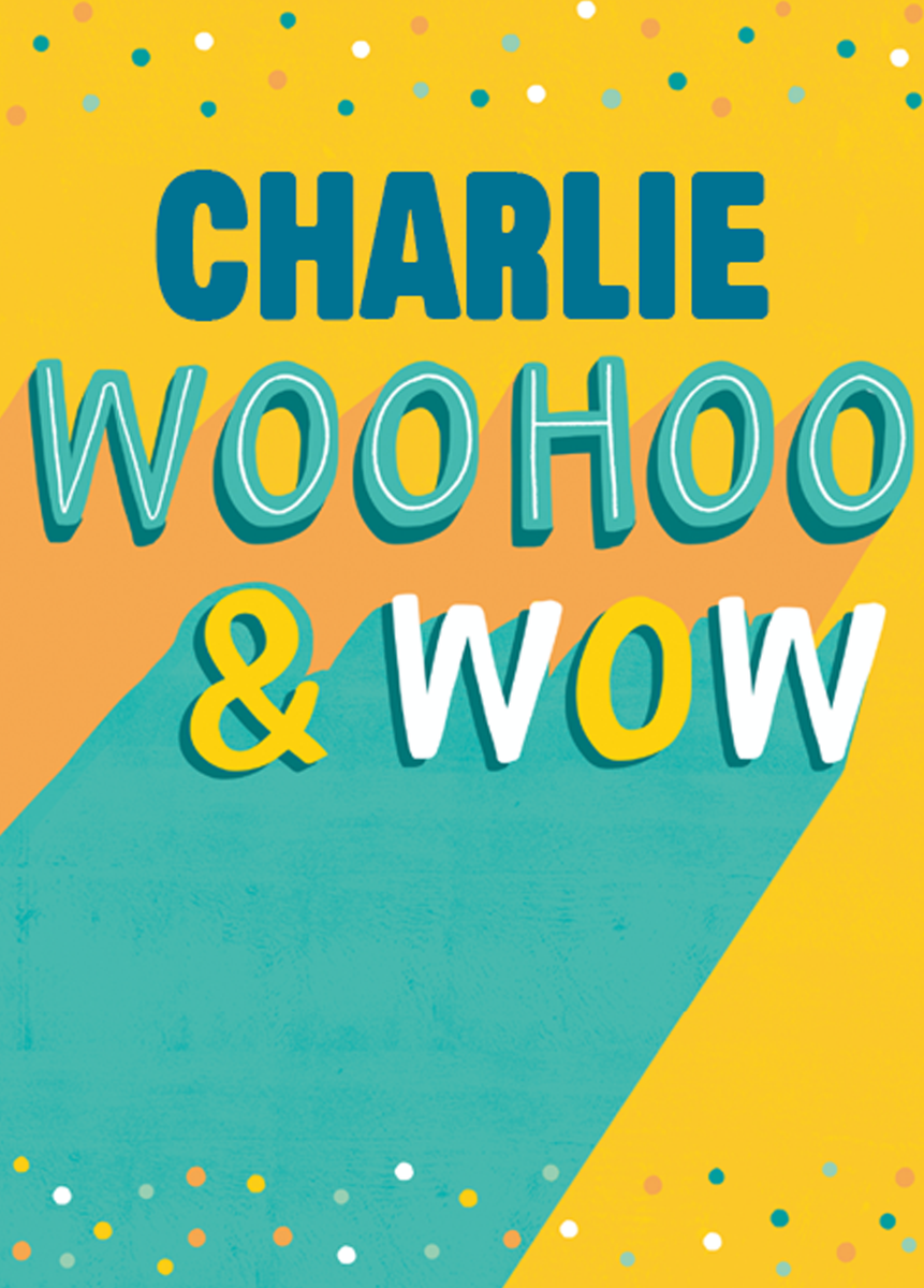 Personalised Editable Woohoo Congratulations Card – Hallmark