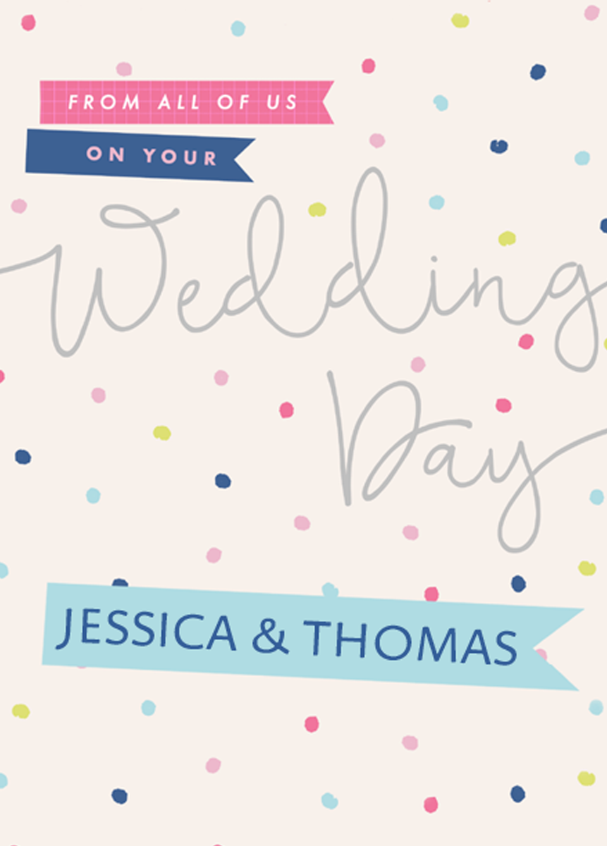 Personalised Congratulations On Your Wedding Script Card – Hallmark