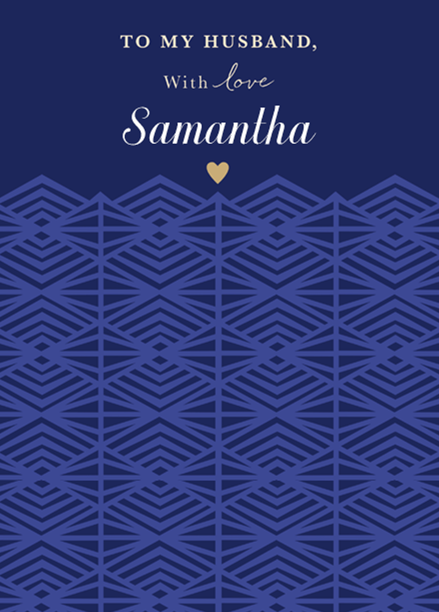 Personalised Editable Diamond Pattern Birthday Card – Hallmark
