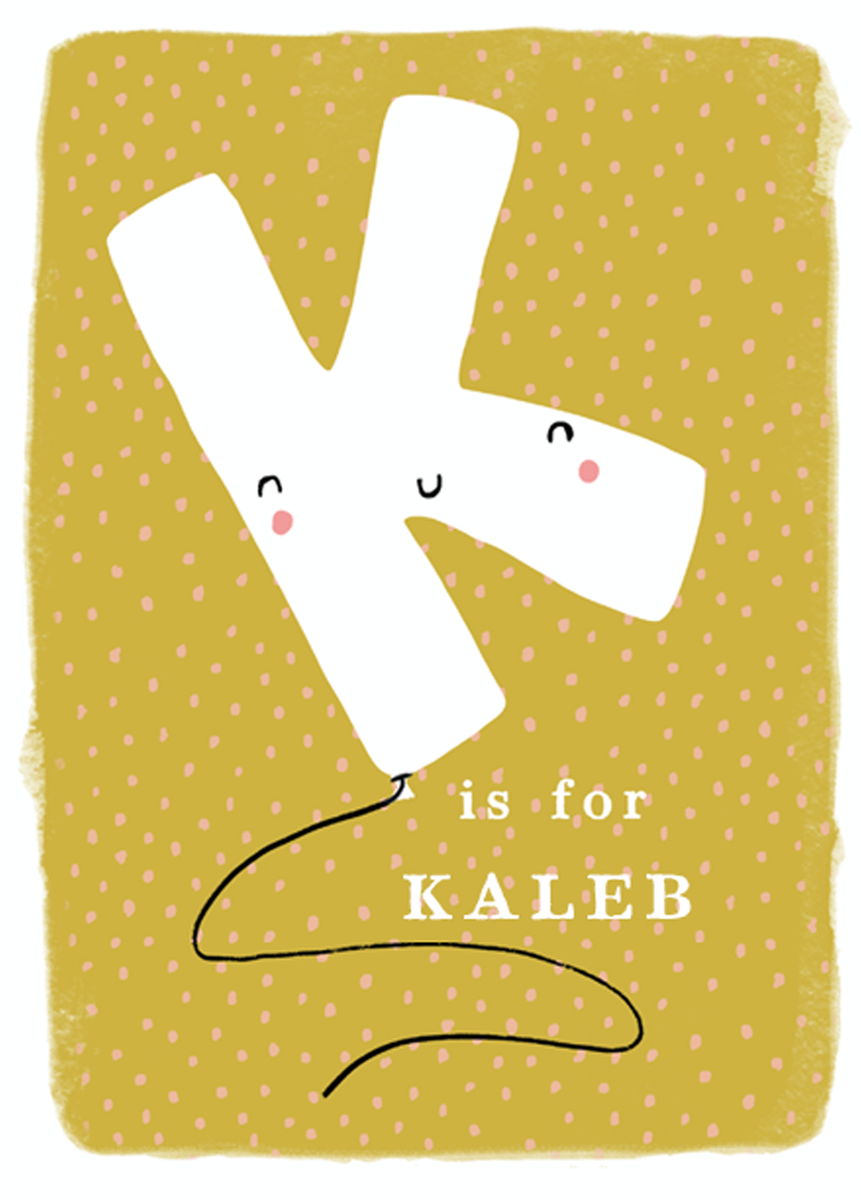 Editable Fun Letter K Birthday Card | Personalised Cards | Hallmark UK