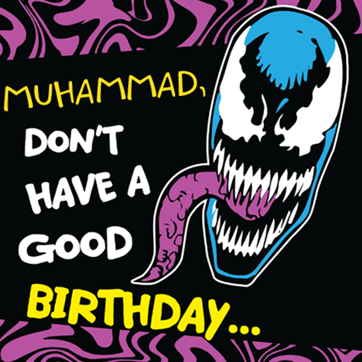 Personalised Marvel Venom Bad Birthdays Card – Hallmark