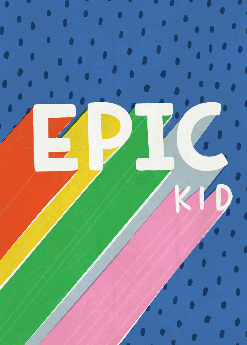 Personalised Epic Kid Rainbow Birthday Card – Hallmark